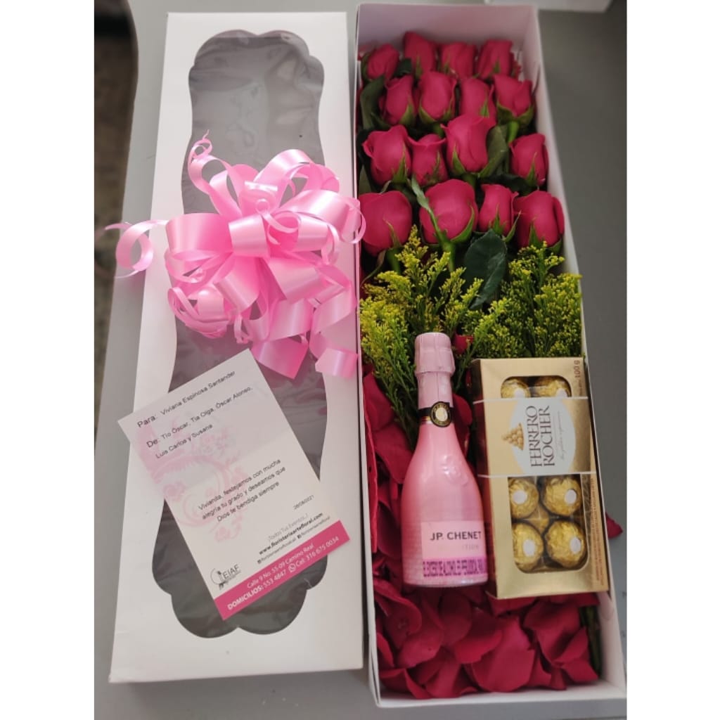 Caja de rosas